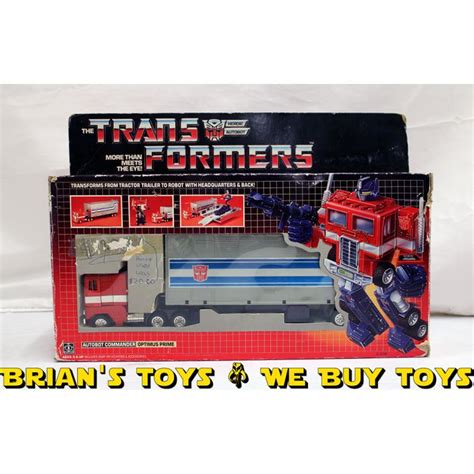 Vintage Transformers Generation 1 Boxed Autobot Commander Optimus Prime