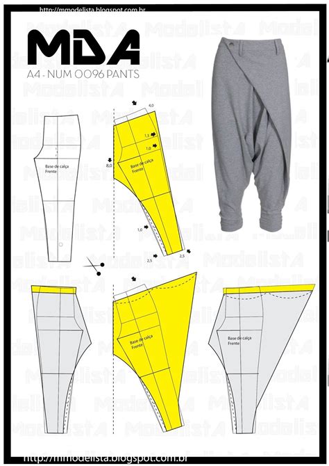 Modelista A4 Num 0096 Pants Harem Pants Pattern Sewing Pants