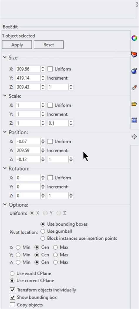 Round Off Scalesize And Position Values In Multiple Objects Scripting Mcneel Forum