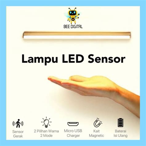 Jual Beedigital Cod Lampu Sensor Gerak Magnetic Led Stripe Motion Sensor Lampu Stick Panjang