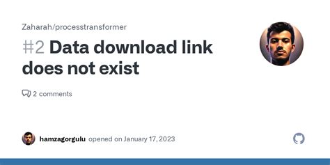 Data Download Link Does Not Exist · Issue 2 · Zaharah