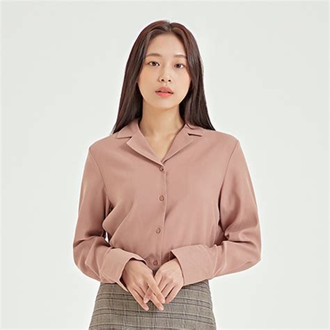 울피치 오픈카라 블라우스 Spbwa4tw01 스파오