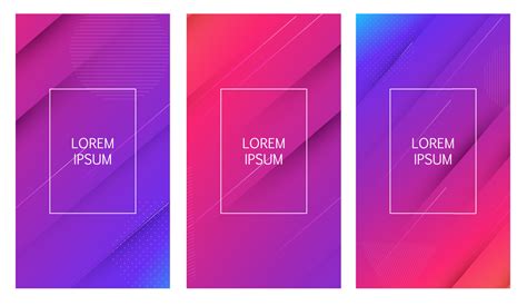 Abstract Minimal Gradient Shapes Geometric Background Vector