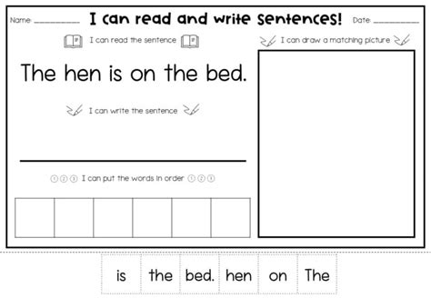 Decodable Sentences Activity Sheets By Tuition By Becky Tpt