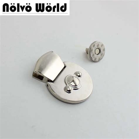 금속 자석 버튼 잠금 장치 5024mm 고품질 잠금 여성 가방 서류 가방 사각형 잠금 하드웨어 15 세트bag Making Hardwarebag Metal