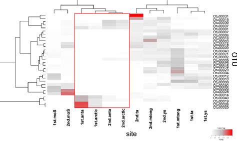 Heatmap Of Abundances For The Top 30 Most Abundant Nxra Otus In Each Of