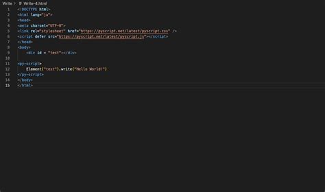 【pyscript】pyscriptの始め方とhtml上に文字を出力する方法 Python 3pysci
