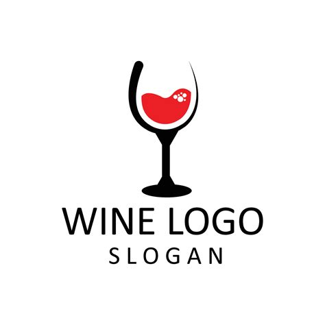 Sparkling Wine Glass Logo Icon Vector Cafe Inspiration Template