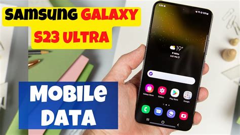 How To Enable Disable Mobile Data Samsung Galaxy S23 Ultra Youtube