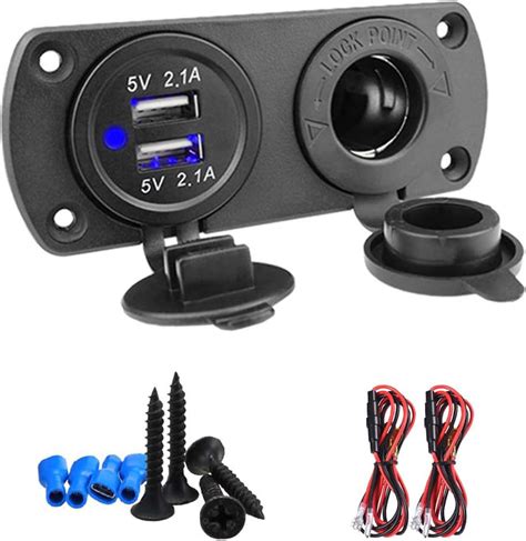Cigarette Lighter Socket Car Cigarette Lighter And 12v Usb Outlet Dual