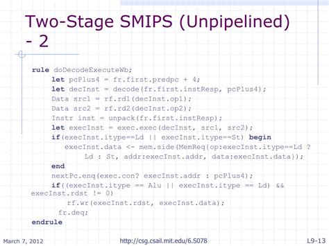 Ppt Computer Architecture A Constructive Approach Pipelined Implementations Of Smips Joel