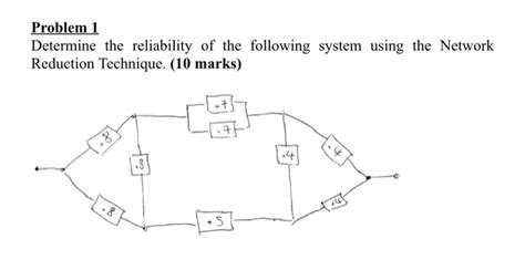 Solved Problem 1 Determine The Reliability Of The Following