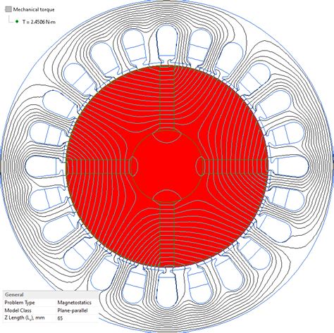 Synchronous Motor Power Angle Diagram Quickfield Fea Software