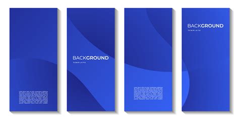 Set Of Brochures Abstract Blue Colorful Gradient Background Vector Illustration 23229554 Vector