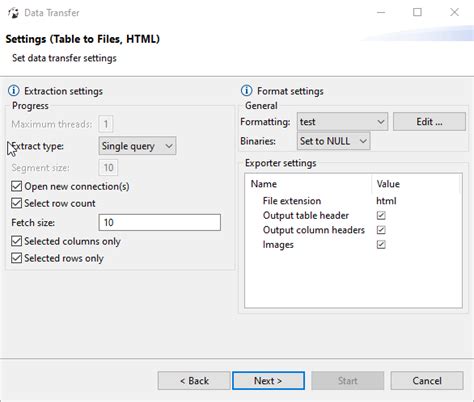 Export Format Settings Are Not Applied If Datasource Connection