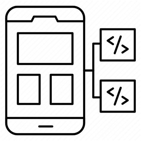 Mobile Programming Software Development Html Coding Managementsimple Icon Download On