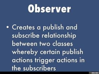 Intro To Object Oriented Design Patterns Ppt