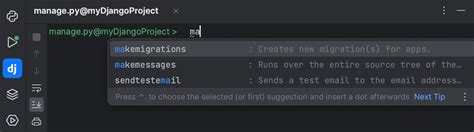 Run Tasks Of Manage Py Pycharm Documentation