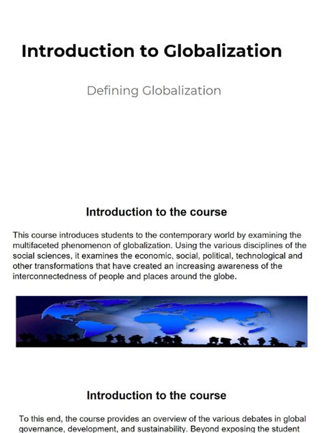 The Structures Of Globalization Pdf