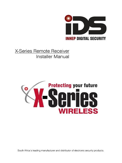 ids x series remote receiver installer manual 700 408 02b download free pdf electrical