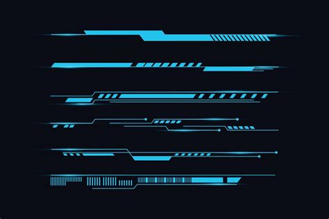 Hi Tech Lines Element Design Vector Futuristic Modern Line Vector Design Template Futuristic