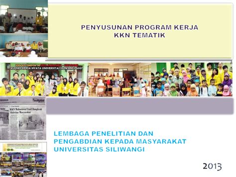 Pdf Penyusunan Program Kerja Kkn