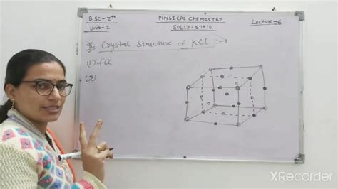 Bsc 1st Solid State Lecture 6crystal Structure Of Naclkcl And Cscl