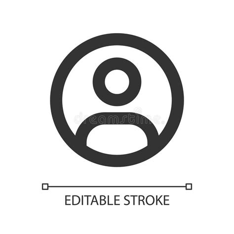 Select Contact Photo Pixel Perfect Linear Ui Icon Stock Vector Illustration Of Element Click