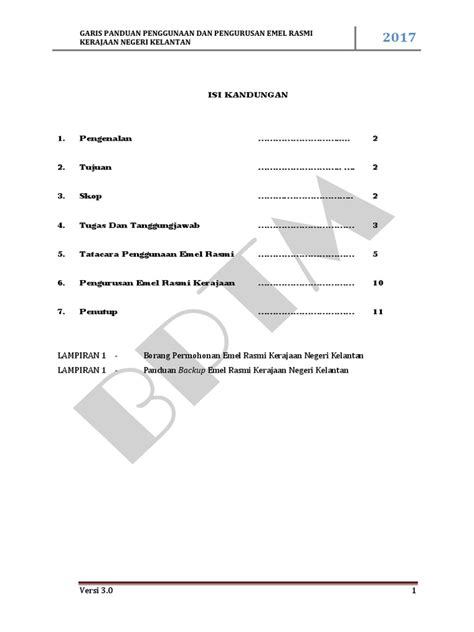 Garis Panduan Penggunaan Emel Kelantan Pdf