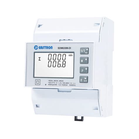 Sdm630m Di Digital Input Rs485 Modbus Din Rail Three Phase Multi Function Energy Meter