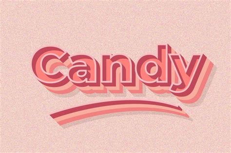 Premium Vector Candy Editable Text Effect