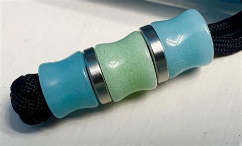 Bead Stack Glowglass Vertebrae With Stainless Steel Spacers Etsy