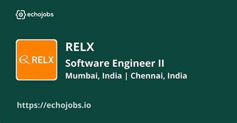 Relx Is Hiring Software Engineer Ii Mumbai India Chennai India Gurgaon India India