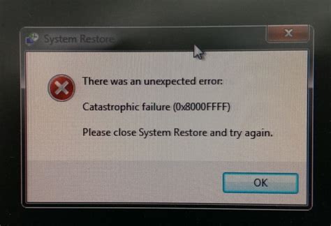 you know you are screwed when windows system restore shows