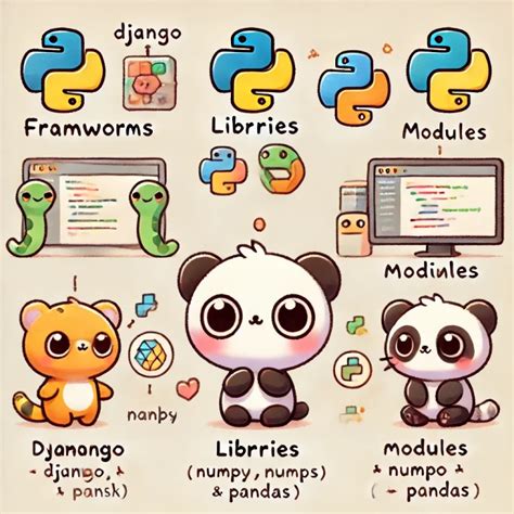 Pythonのフレームワーク、ライブラリー、モジュールの違い よくわかるpythonとエクセルvba入門