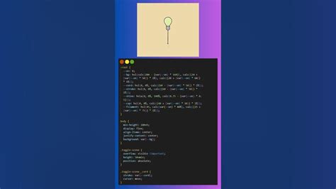 Light Bulb Using Html Css Html Youtube