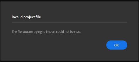 Invalid Project Or Crash On Load Adobe Community 13972273
