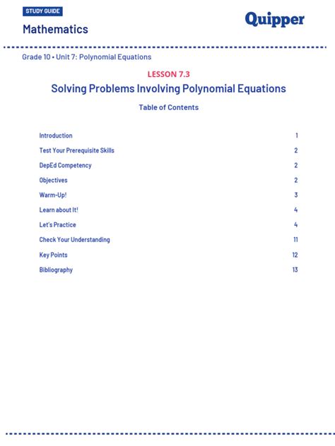 Me Math 10 Q1 0703 Sg Pdf Equations Polynomial
