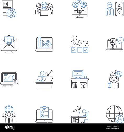 Method Line Icons Collection Approach Technique Strategy System