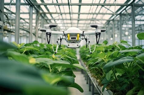 Premium Ai Image Drone Monitoring Crops And Smart Agriculture
