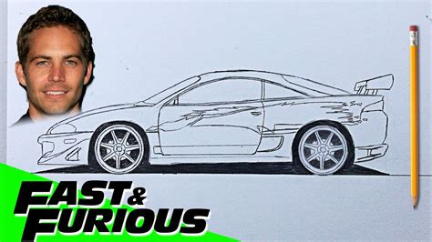 Como Dibujar Un Mitsubishi Eclipse Fast And Furious Ricciitaly