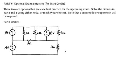 Solved Part 3 Nodal Mesh Vs Superposition Consider This