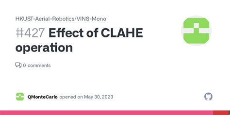 effect of clahe operation · issue 427 · hkust aerial robotics vins