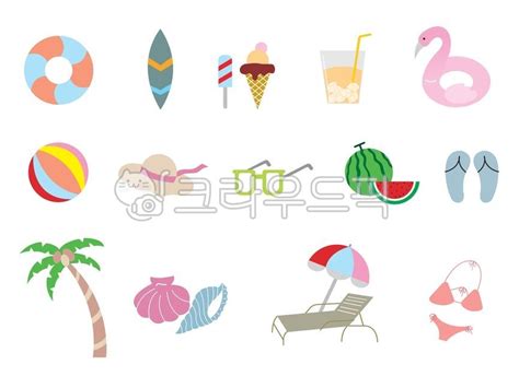 여름 아이콘 이모티콘 여름일러스트 일러스트 사진이미지일러스트캘리그라피 앙마작가
