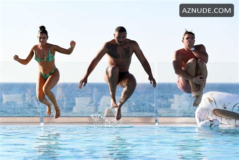 Megan Barton Hanson Jack Fincham And Nathan Henry Seen On Set Filming