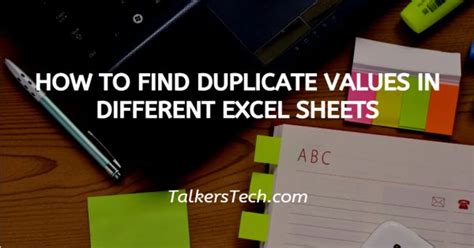 How To Find Duplicate Values In Different Excel Sheets Formula Design