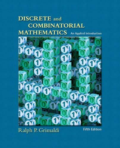 Solution Manualdiscrete And Combinatorial Mathematics An Applied