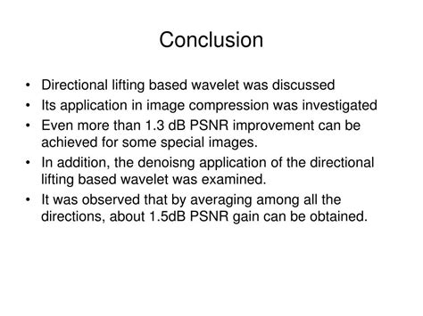 Ppt Directional Lifting Based Wavelet Transform Powerpoint Presentation Id575075