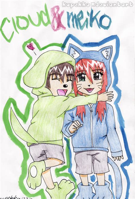 Cloud And Meiko Time Ago By Kupekko On Deviantart