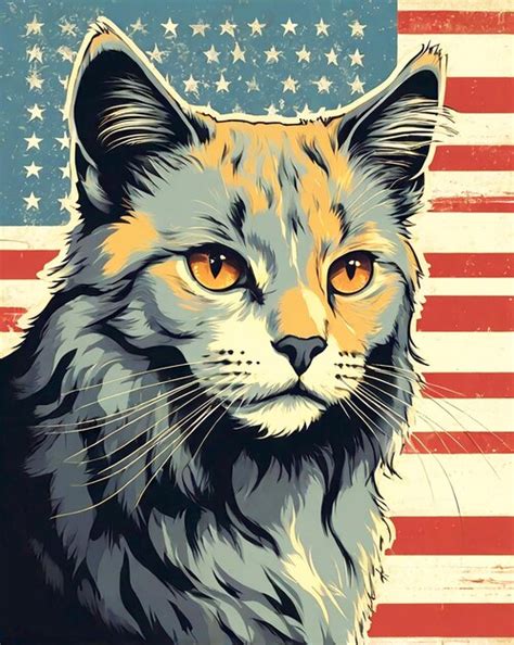 American Curl Vector Tshirt Design Premium Ai Generated Image